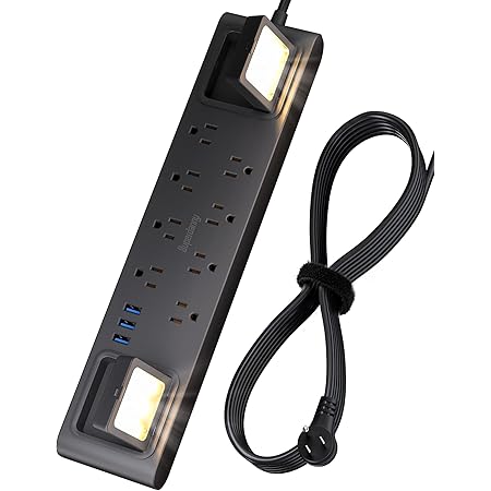 Amazon.com: WEBANG Heavy Duty Metal Power Strip Surge Protector with 8 ...