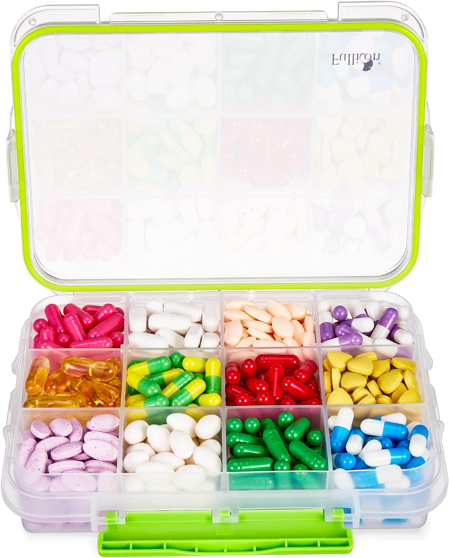 Amazon.com: Fullicon Extra Large Pill Organizer with Moisture Proof ...