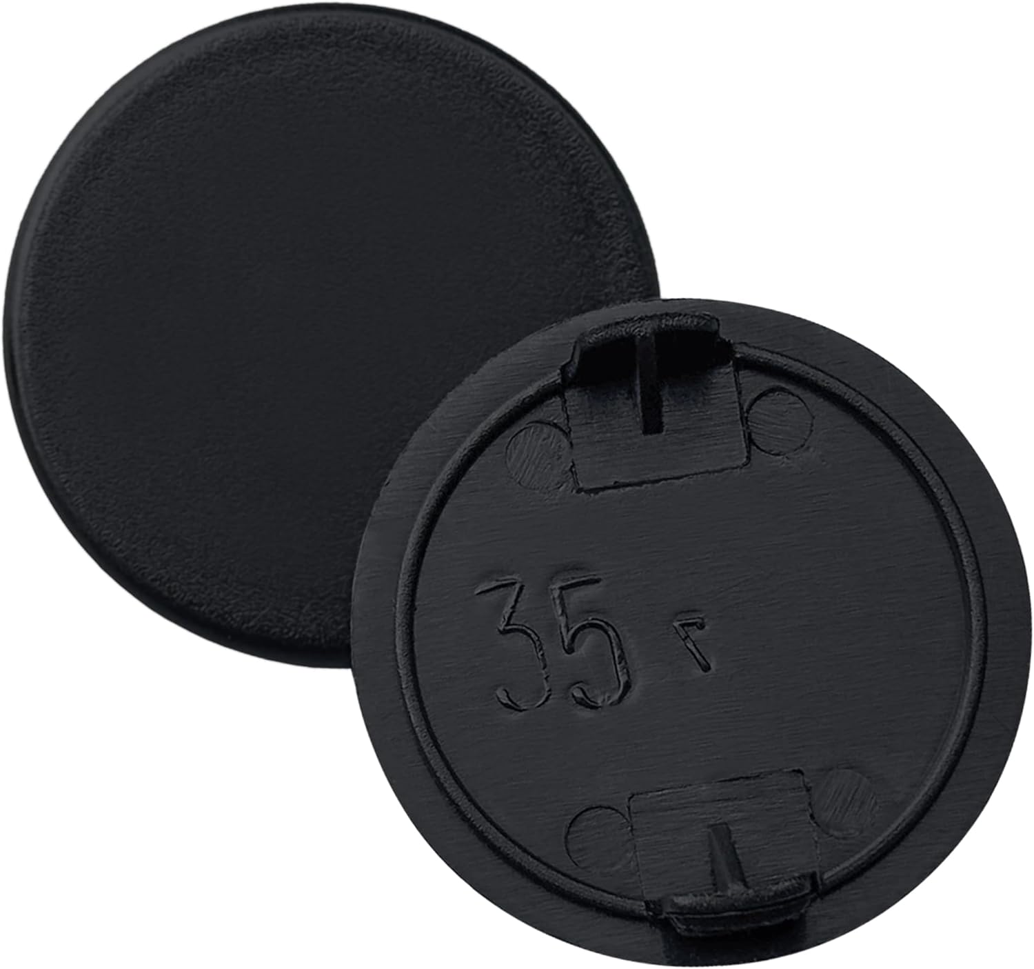 50 PCS 35mm Plastic Hinge Hole Covers Caps for Furnitures (Black ...