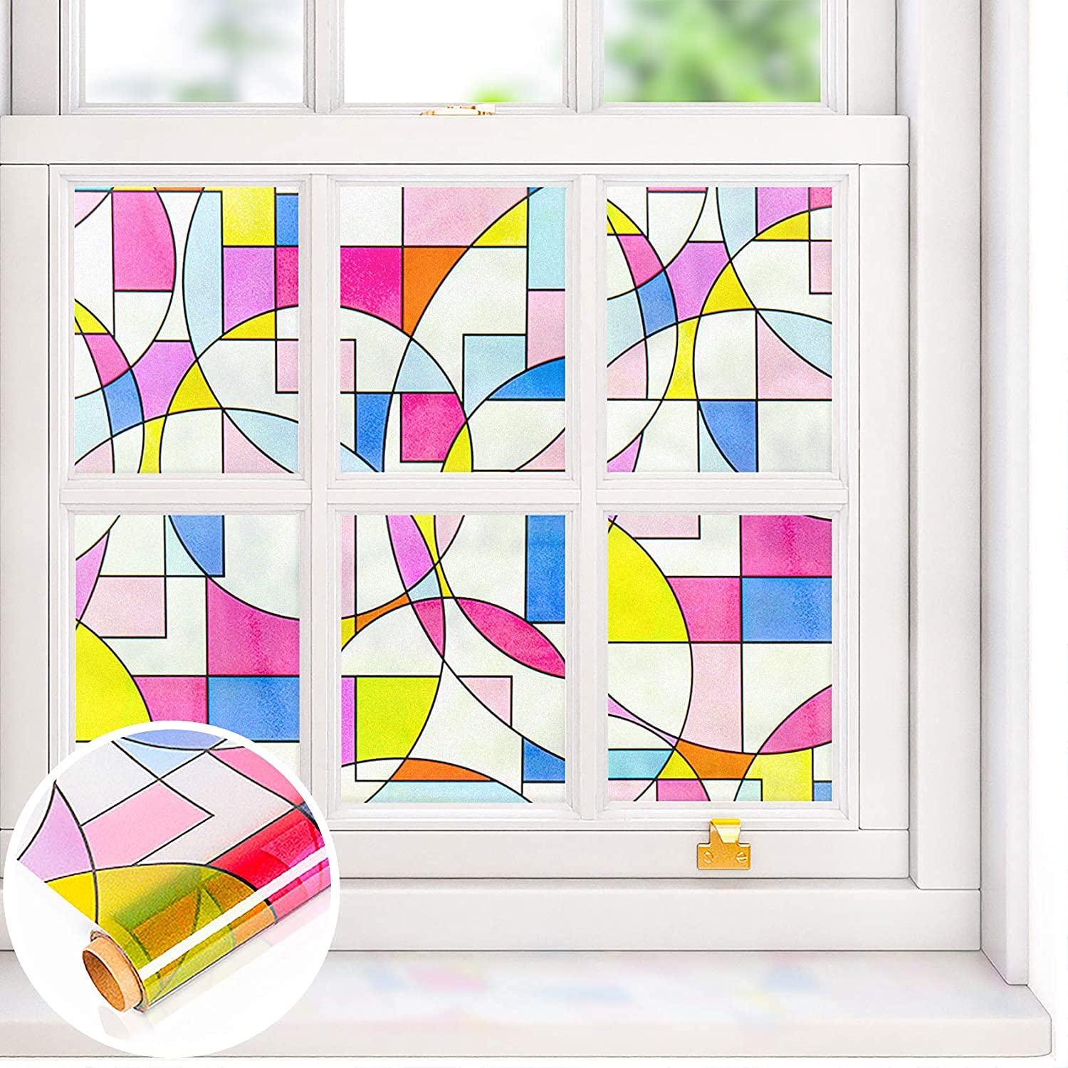 Buy Skin Poster Frosted Self Adhesive Tinted Glass Stickers for Window ...