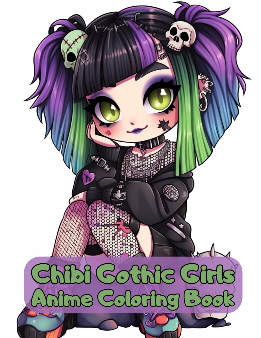 Amazon.com: Chibi Gothic Girls Anime Coloring Book: Cute Goth Girls To ...