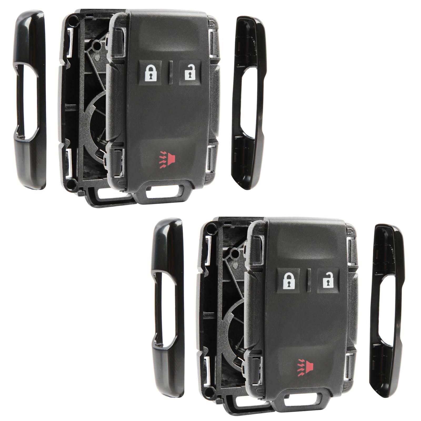 Amazon.com: 2X USARemote Shell Button Pad Case Car Key Fob Cover ...