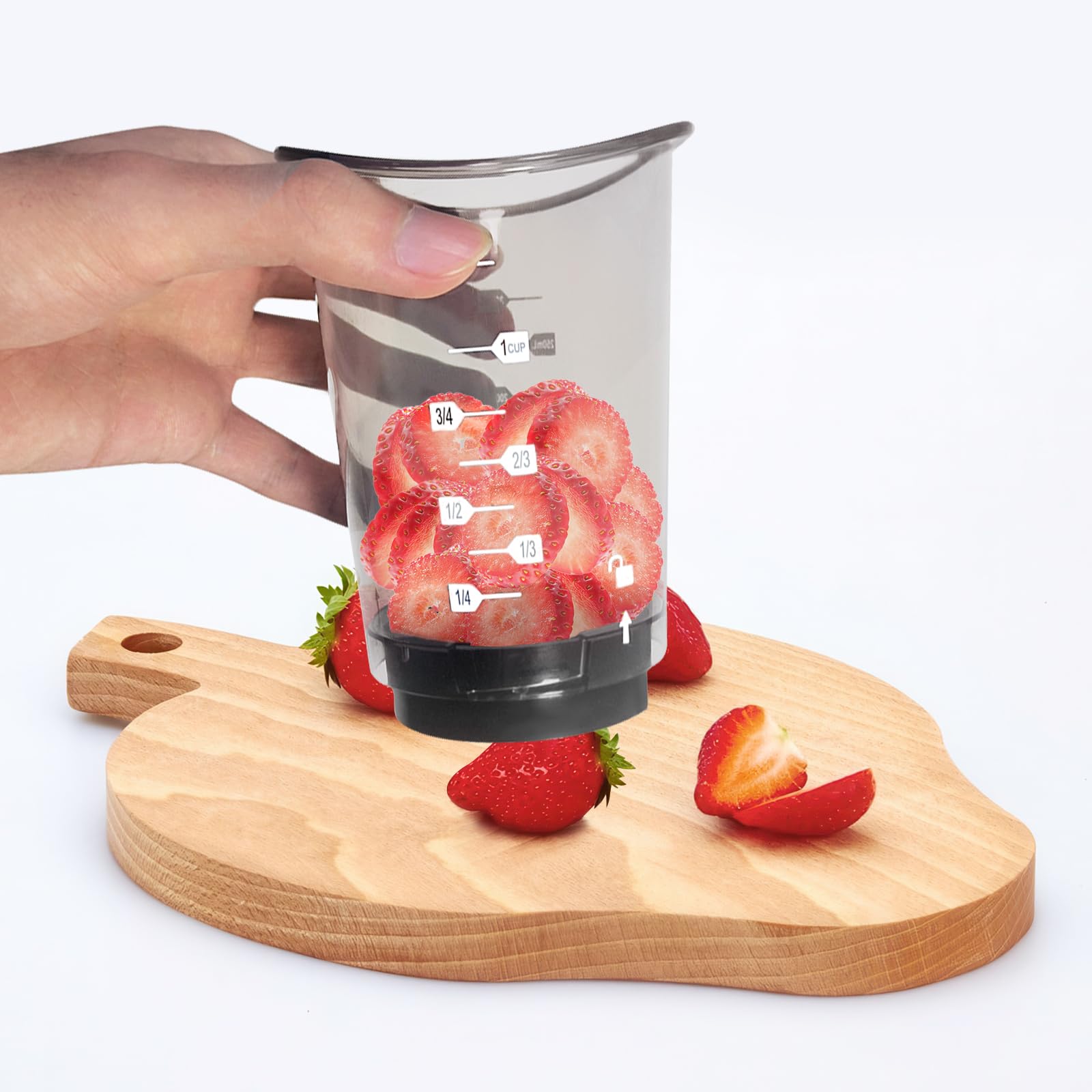 Amazon.com: Slicer Cup | Strawberry Slicer | Egg Slicer | Compact ...