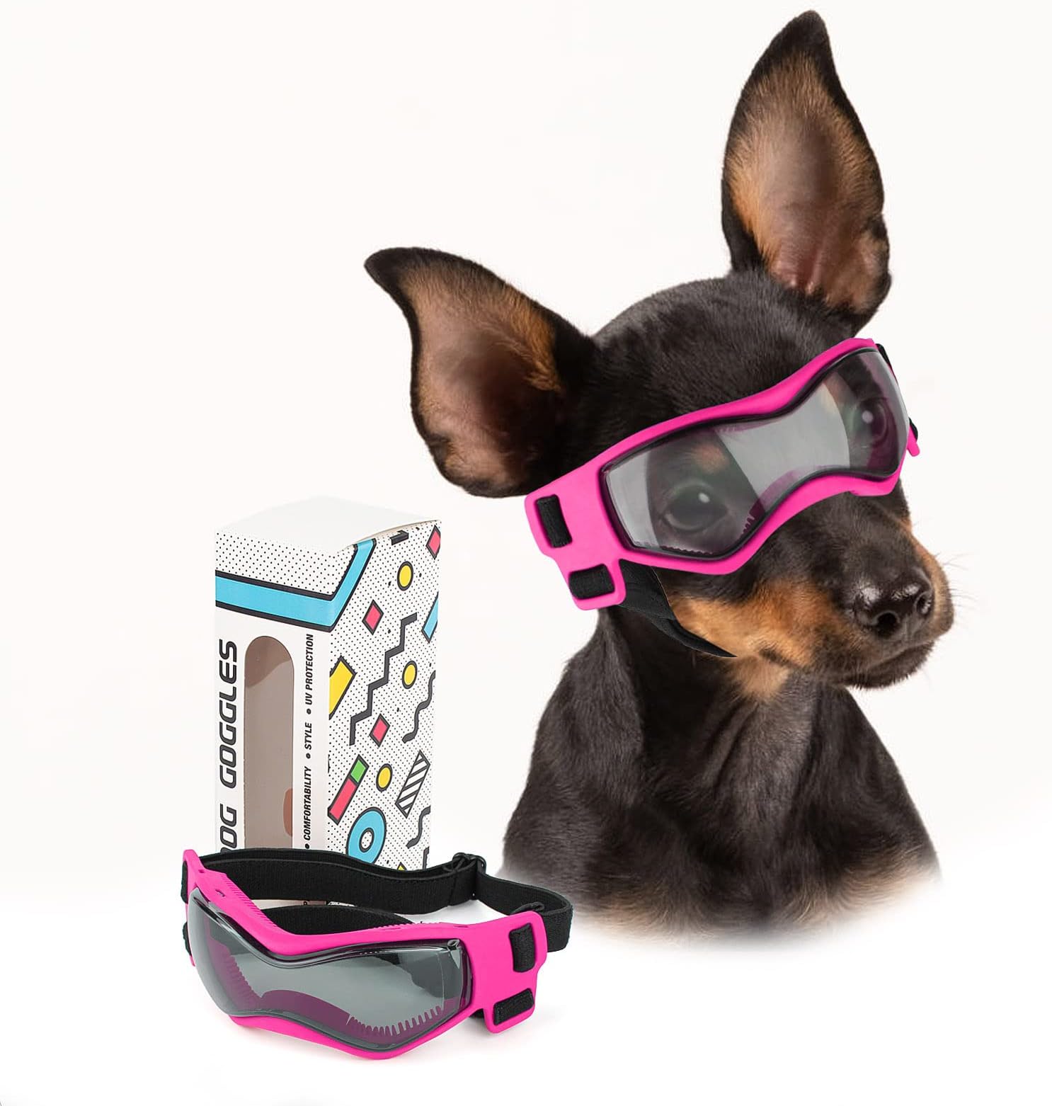 Amazon.com : Doggles ILS X-Small Pink Frame and Pink Lens : Dog ...