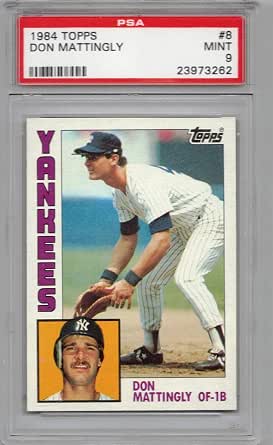 Amazon.com: 1984 Topps Baseball #8 Don Mattingly Rookie Card Graded PSA ...