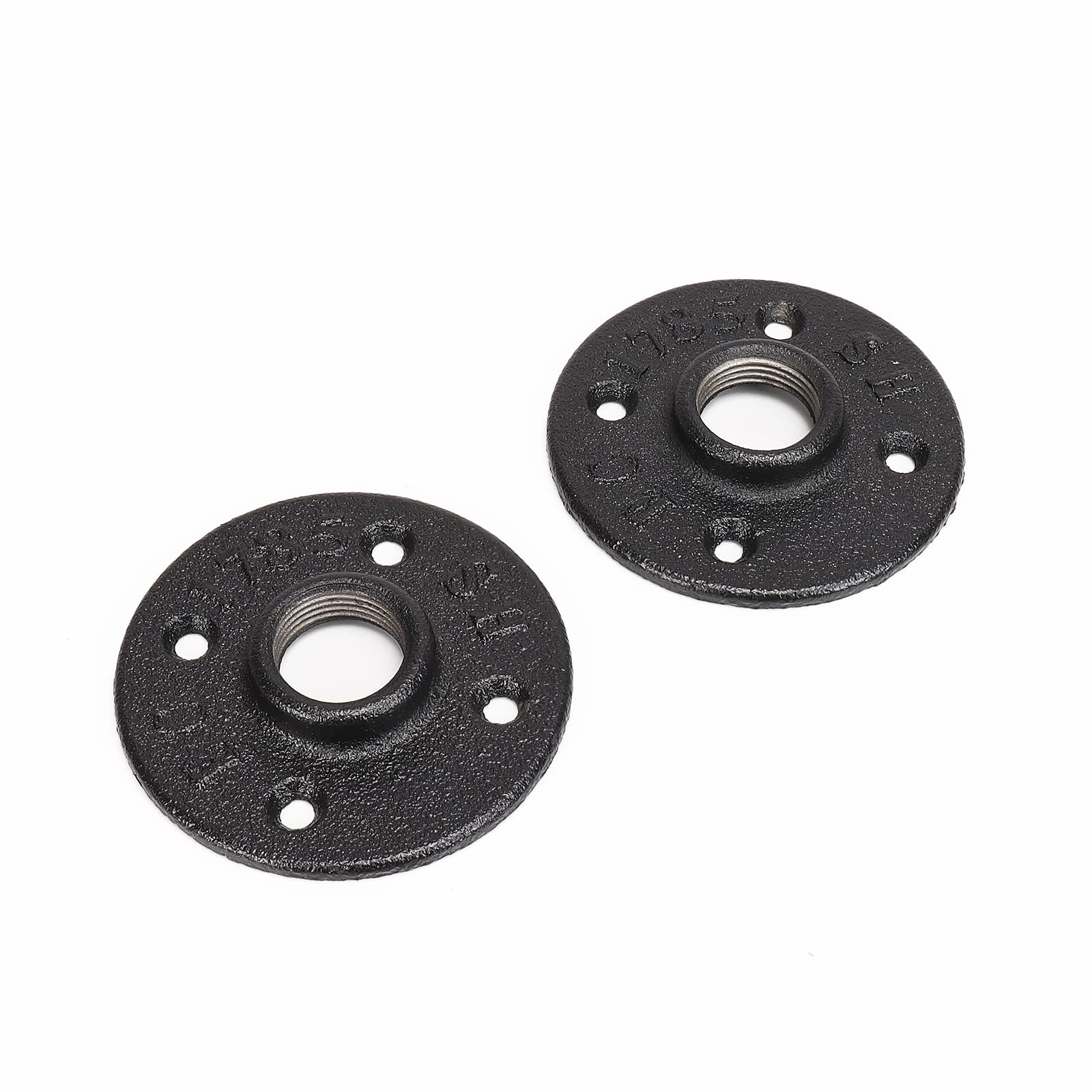 Snapklik.com : Industrial Pipe Floor Flange, Heavy Duty Malleable Iron ...