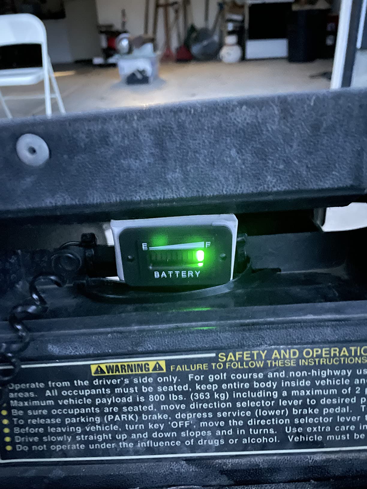 Amazon.com: Led Digital Battery Indicator Meter Gauge Cart, 12V/24V/36V ...