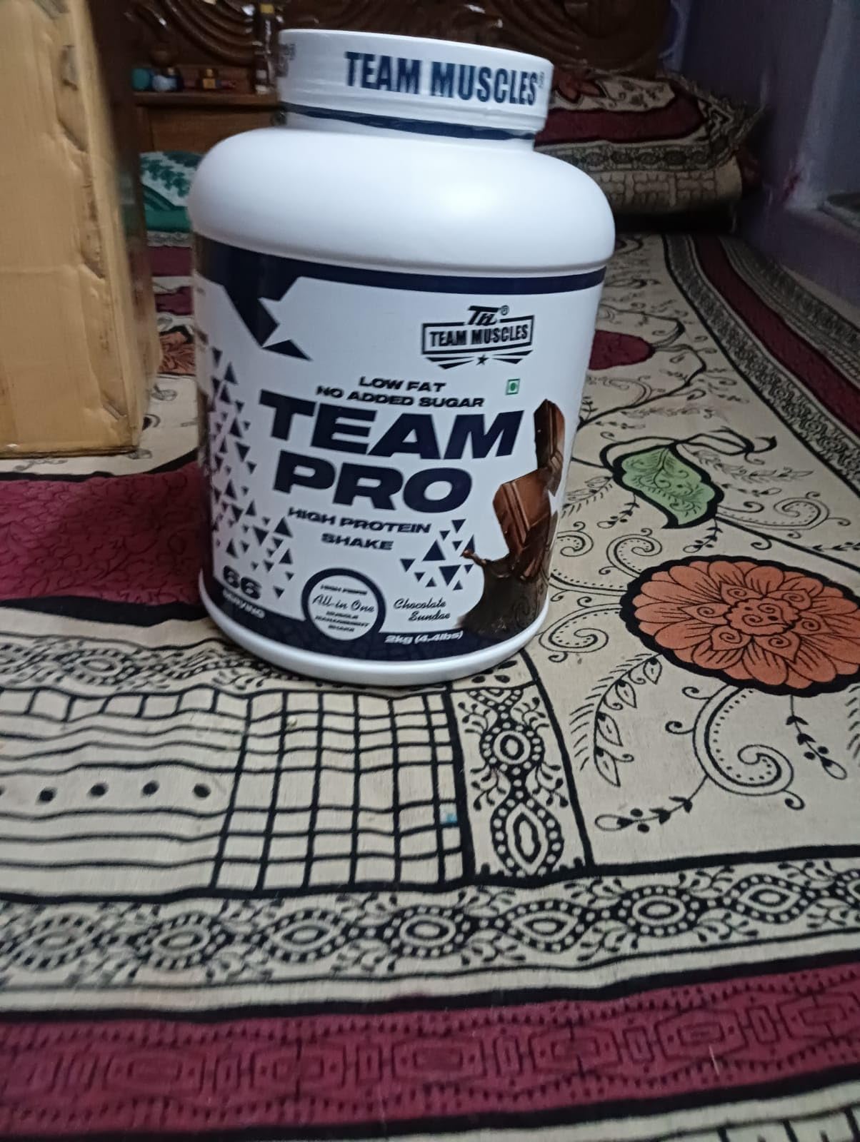 TM WITH TEAM MUSCLES Team Pro High Protein Shake-2 Kg(Chocolate)With ...