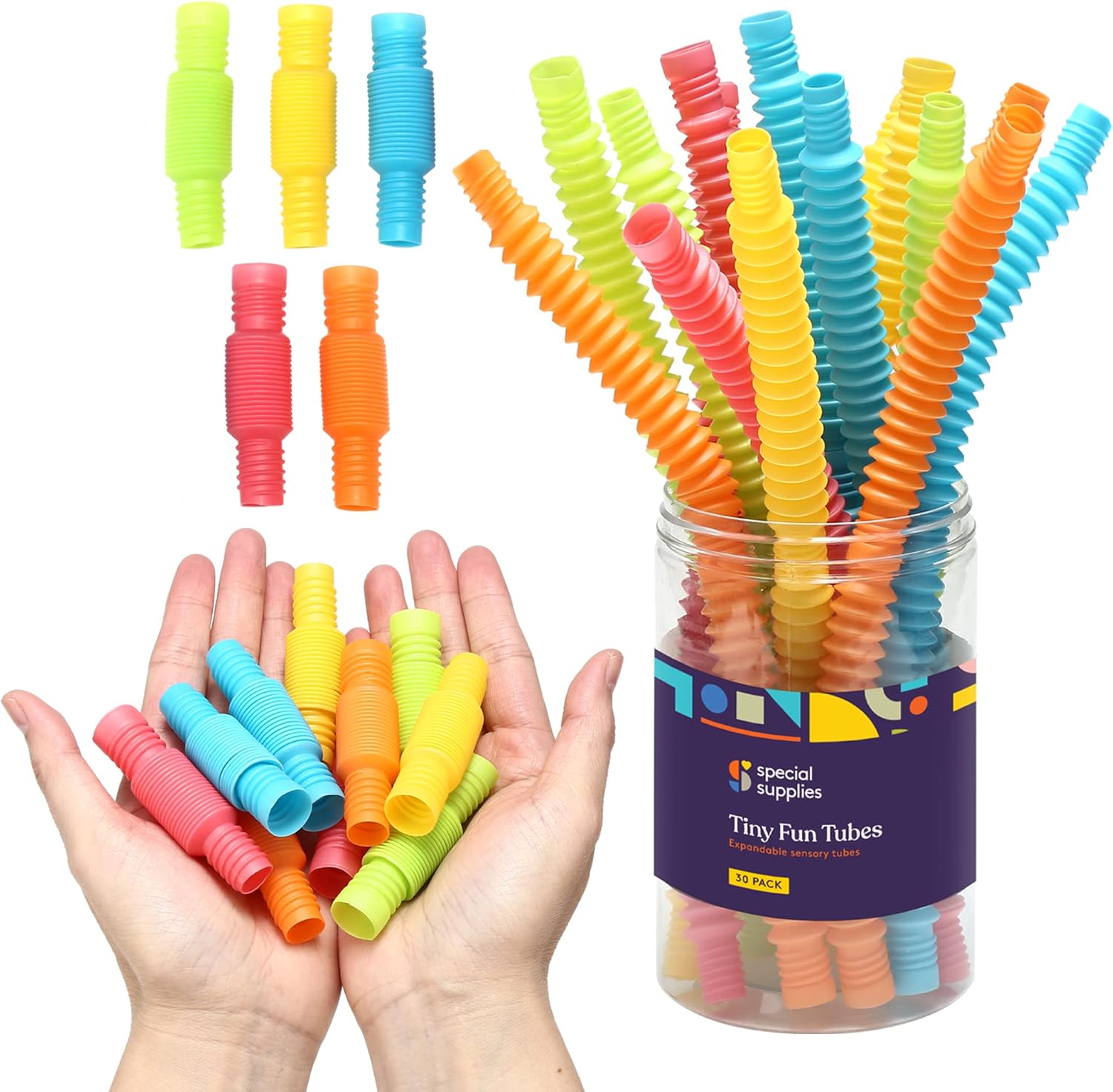 Amazon.com: Special Supplies Fun Pull and Stretch Tubes for Kids - Pop ...