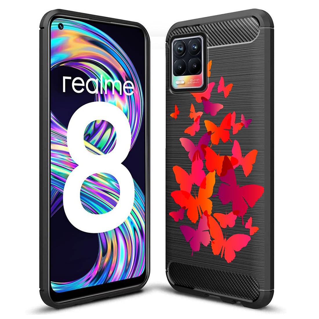 Fashionury Realme 8/ Realme 8 Pro Printed Rugged Armor Designer Pouch ...