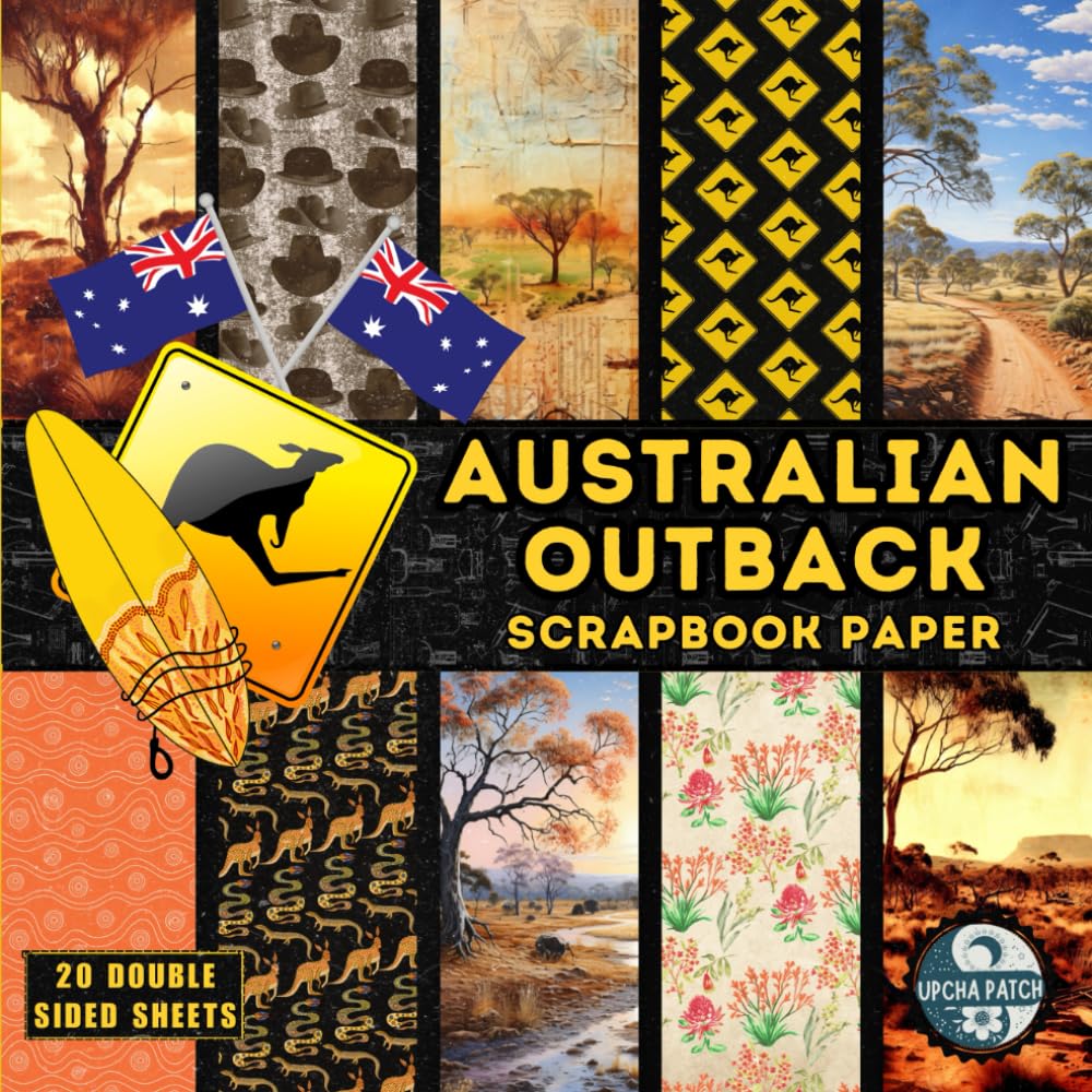 Australian Outback scrapbook paper, 20 Double Sided Sheets: Versatile ...