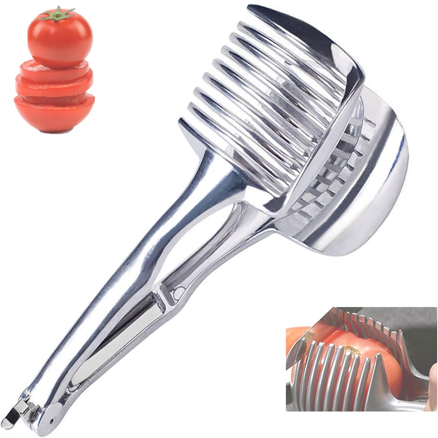 Amazon.com: Draduo Tomato Lemon Slicer Vegetable Cutter, Round Lemon ...