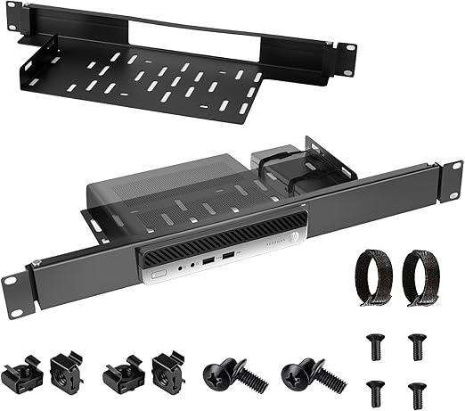 Amazon.com: Mini Rack Mount Compatible with HP Desktop Mini,19in 1U ...