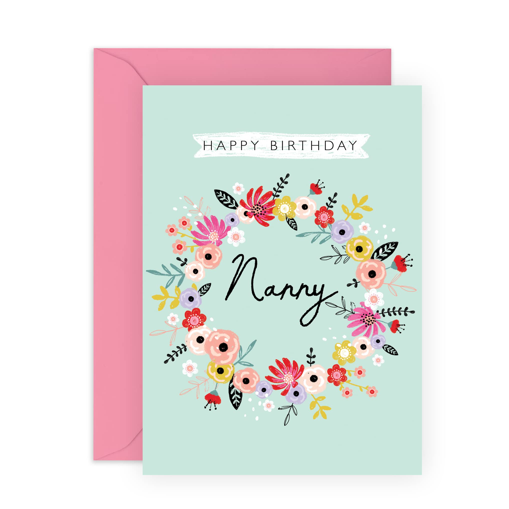 Central 23 Grandma Birthday Card - Pretty Nanny Birthday Card - Sweet ...