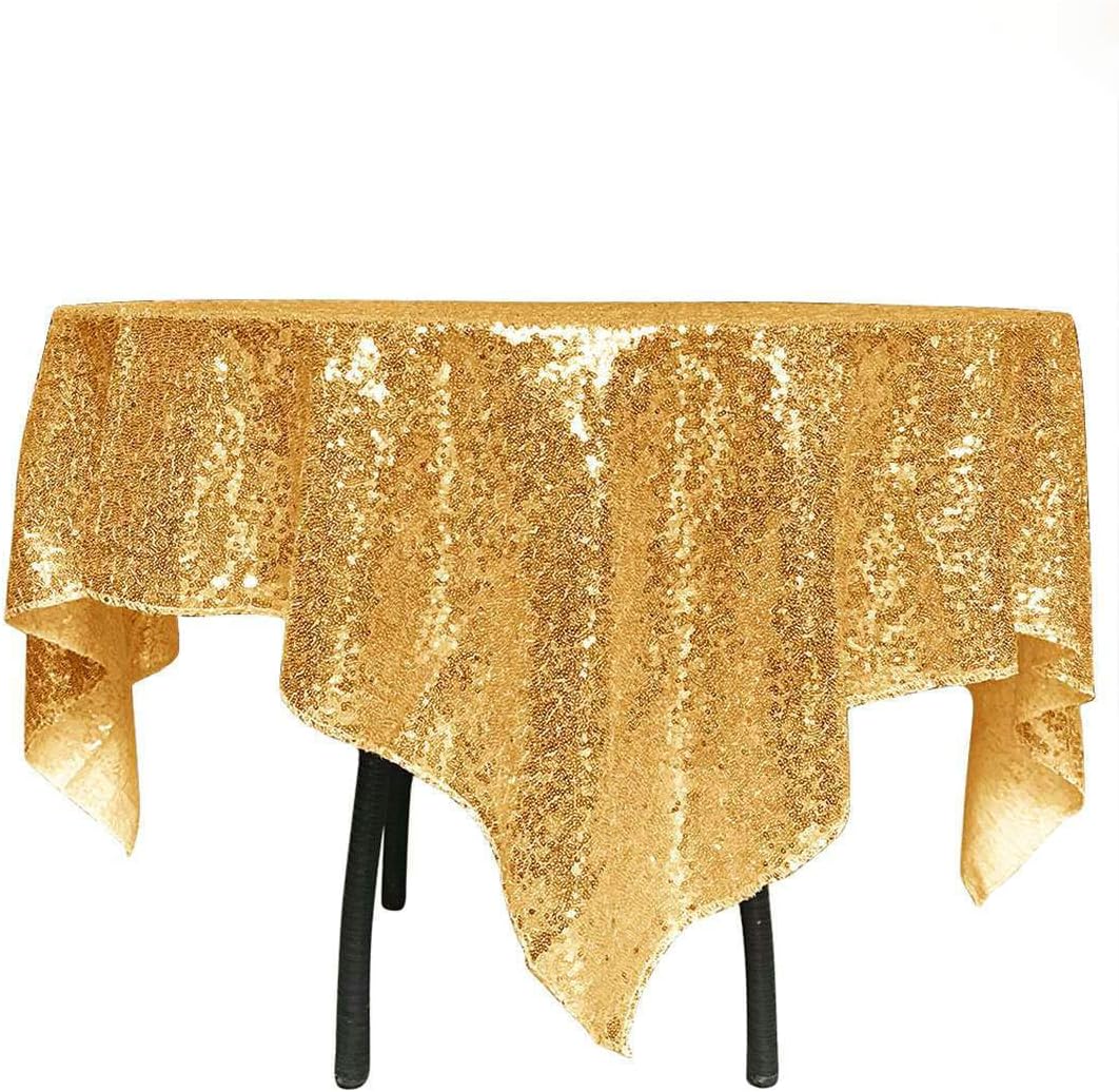 Amazon.com: Moukeren 10 Pcs 50''x50'' Square Sequin Tablecloth Glitter ...