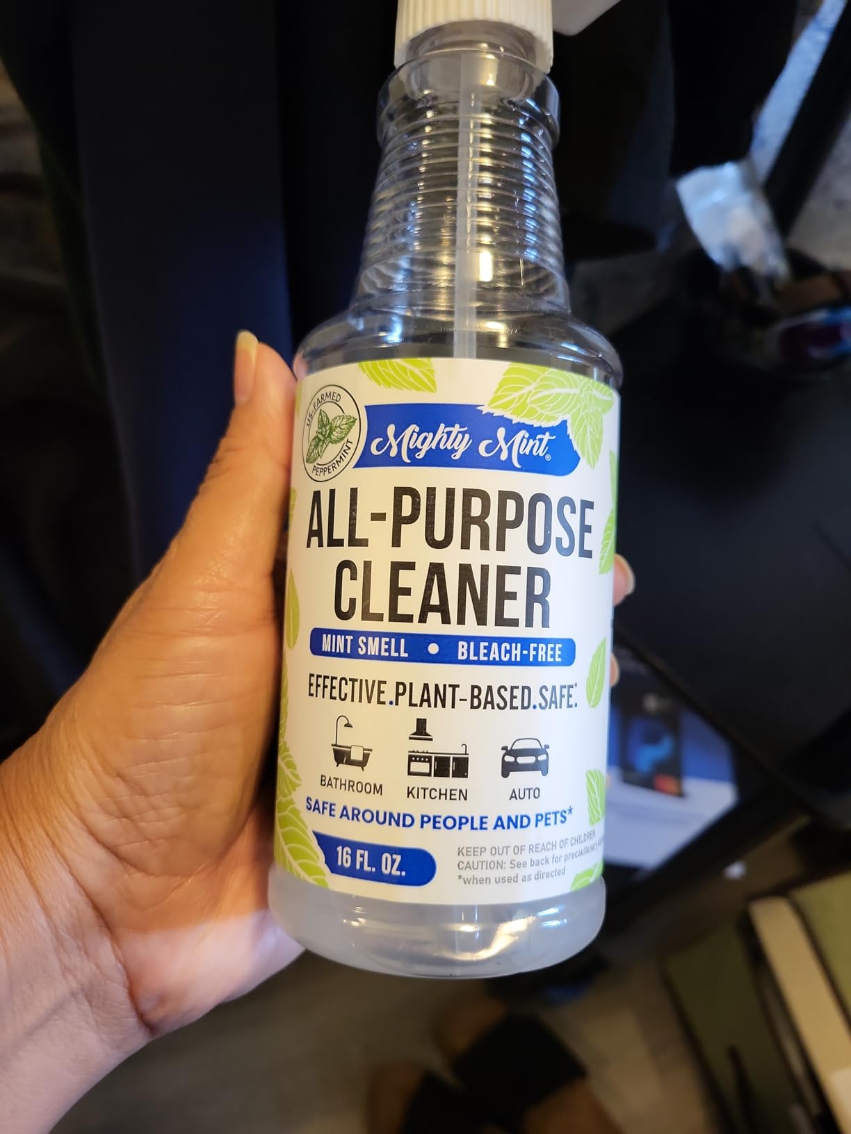 Amazon.com: Mighty Mint All-Purpose Cleaner, Non-Toxic Spray for Home ...