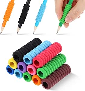 Amazon.com : 50Pcs Pencil Finger Grips for Kids Handwriting, Ergonomic ...