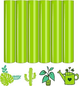 Amazon.com: Tintnut Green HTV Heat Transfer Vinyl - 6 Sheets 12" x 10 ...