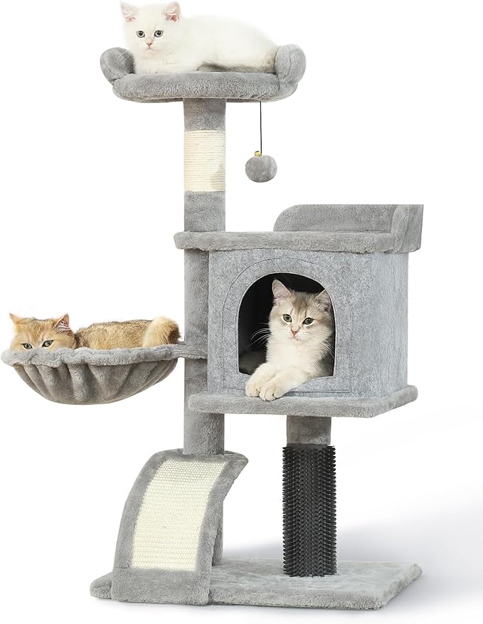 Amazon.com : HOOPET Small Cat Tree 36.6 Inches Multi-Level Tower for ...