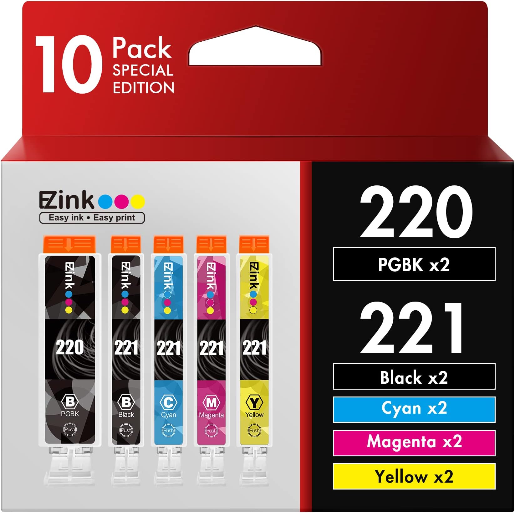 E-Z Ink (TM) Compatible Ink Cartridge Replacement for Canon PGI-220 ...