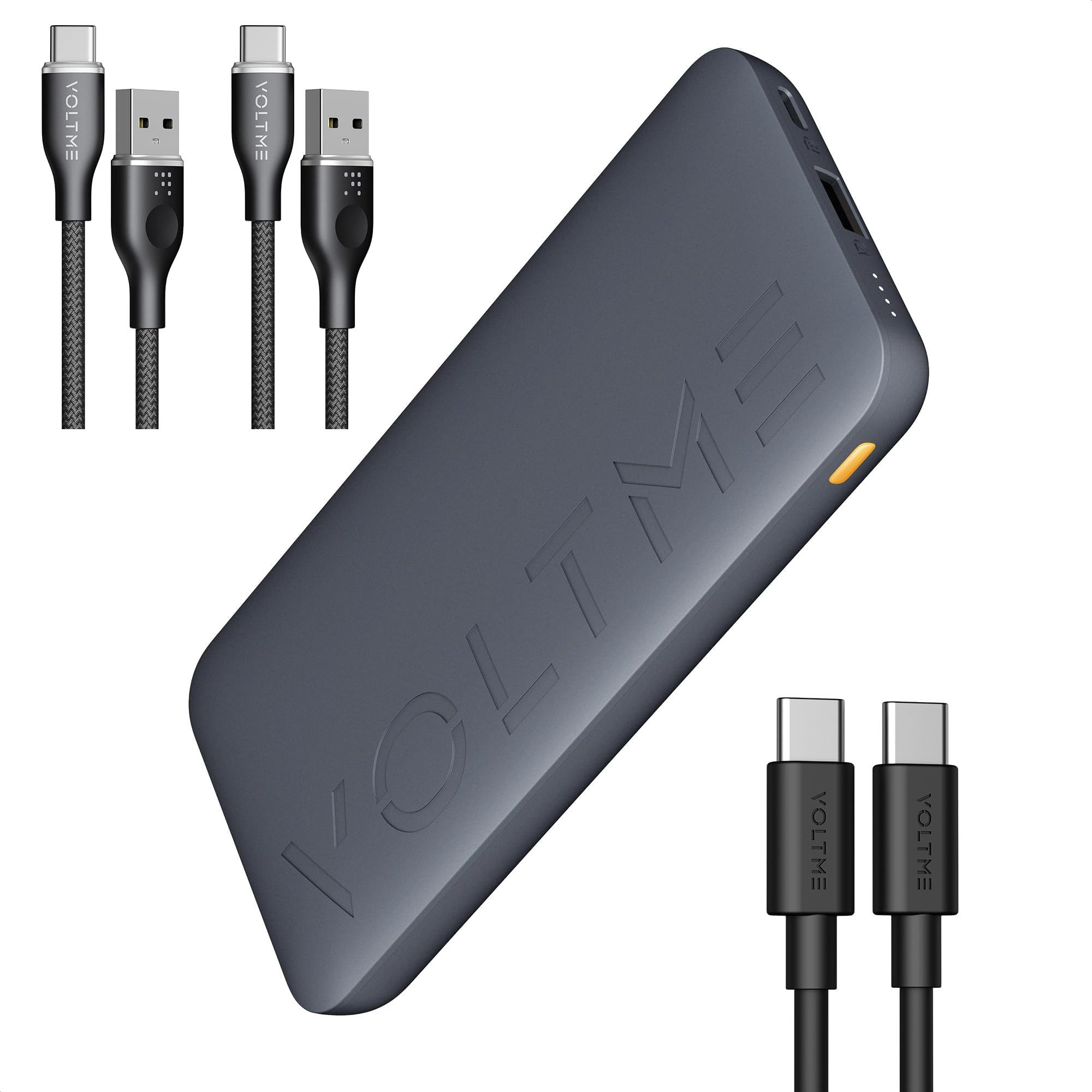 Amazon.com: VOLTME 20000mAh Mini Portable Power Bank with 60w 3.3ft USB ...
