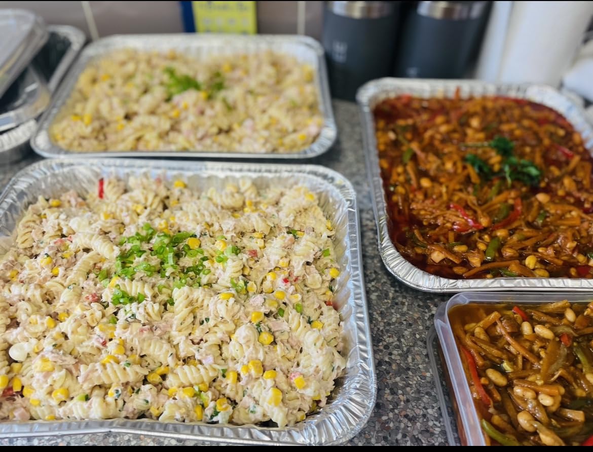 Foilery Foil Trays - 20 Leakproof Aluminium Trays - 3500ml Volume & 250 ...