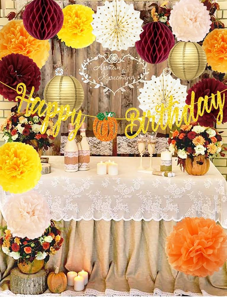 Fall Birthday Decorations FALL PARTY IDEAS FOR HALLOWEEN AND