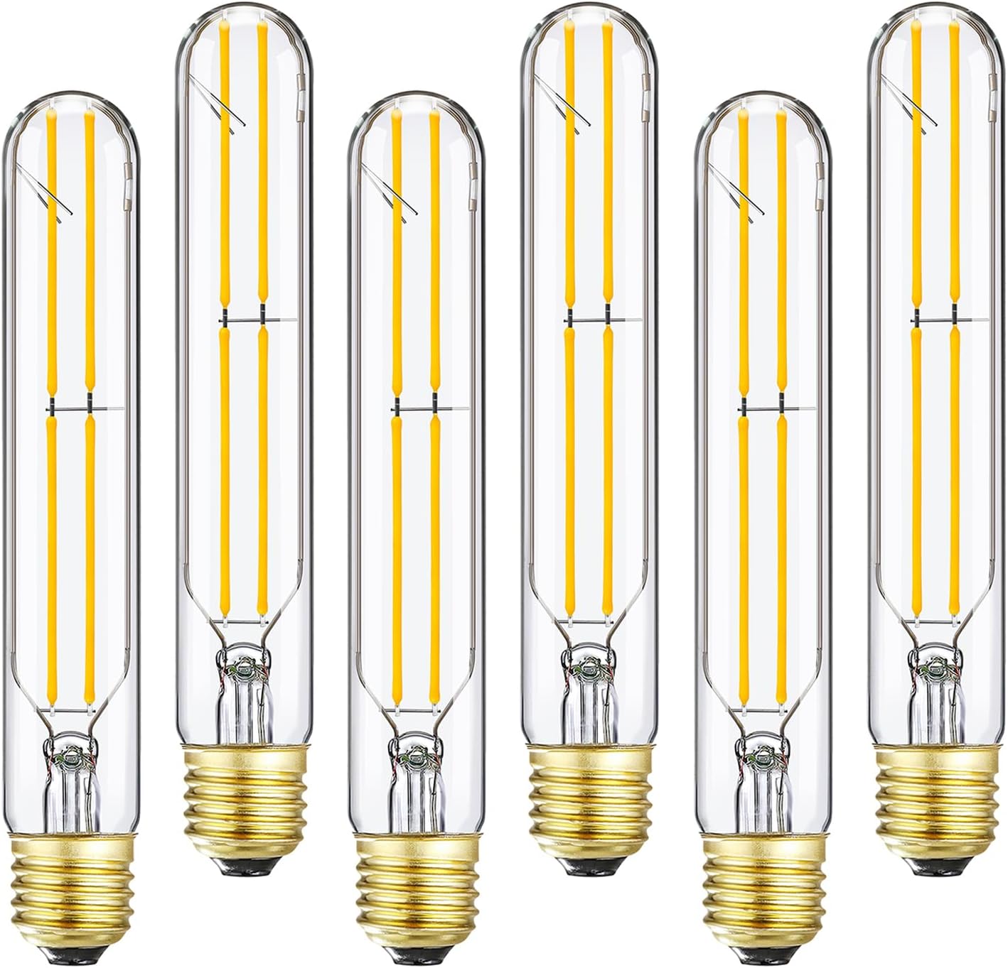 Duoled 7.3 Inch E26 T10 Led Bulb 60 watt 3000k Soft White Edison Bulbs ...