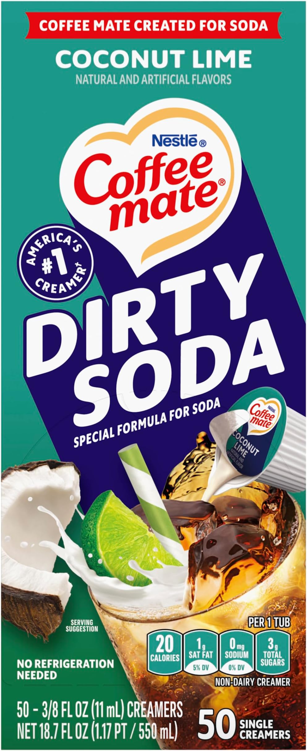 Amazon.com: Nestle Coffee mate Liquid Coffee Creamer Singles, Dirty ...