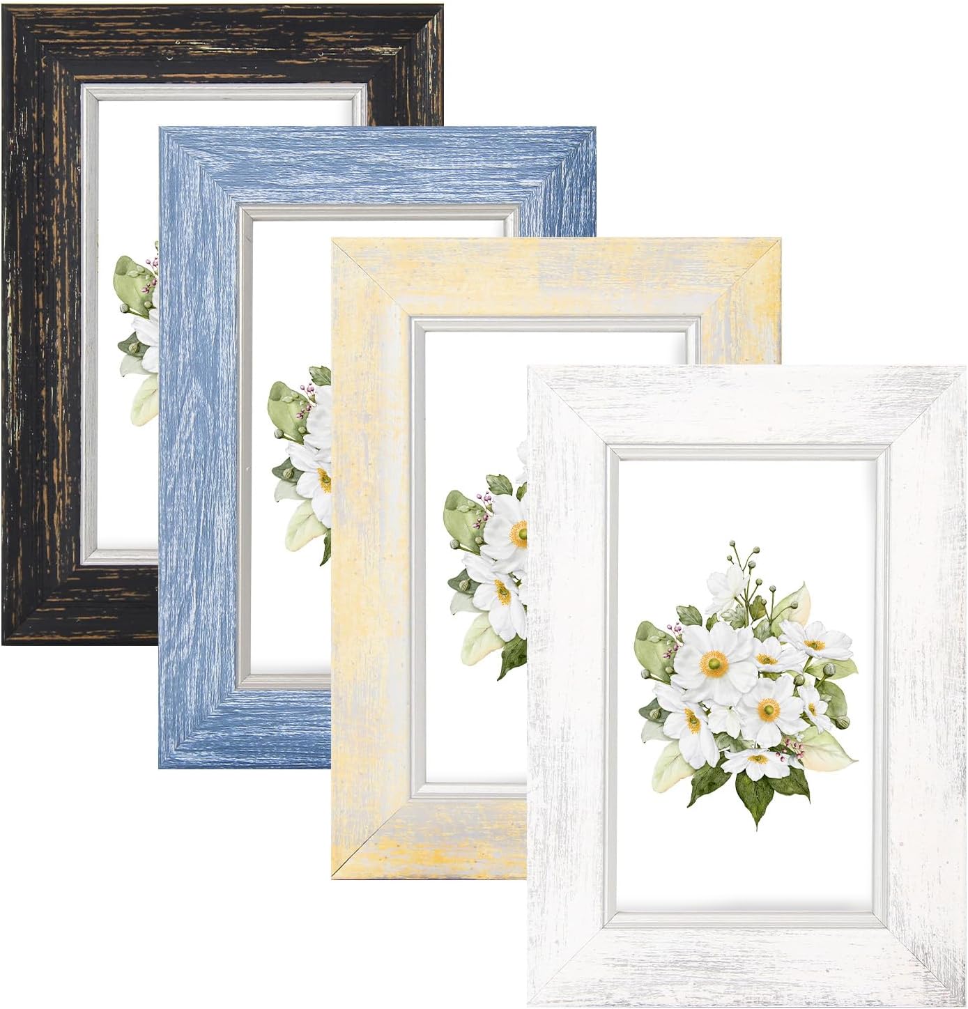 Amazon.com - Zhenzan Frames 3.5x5-inch Glass Picture frame for Home ...