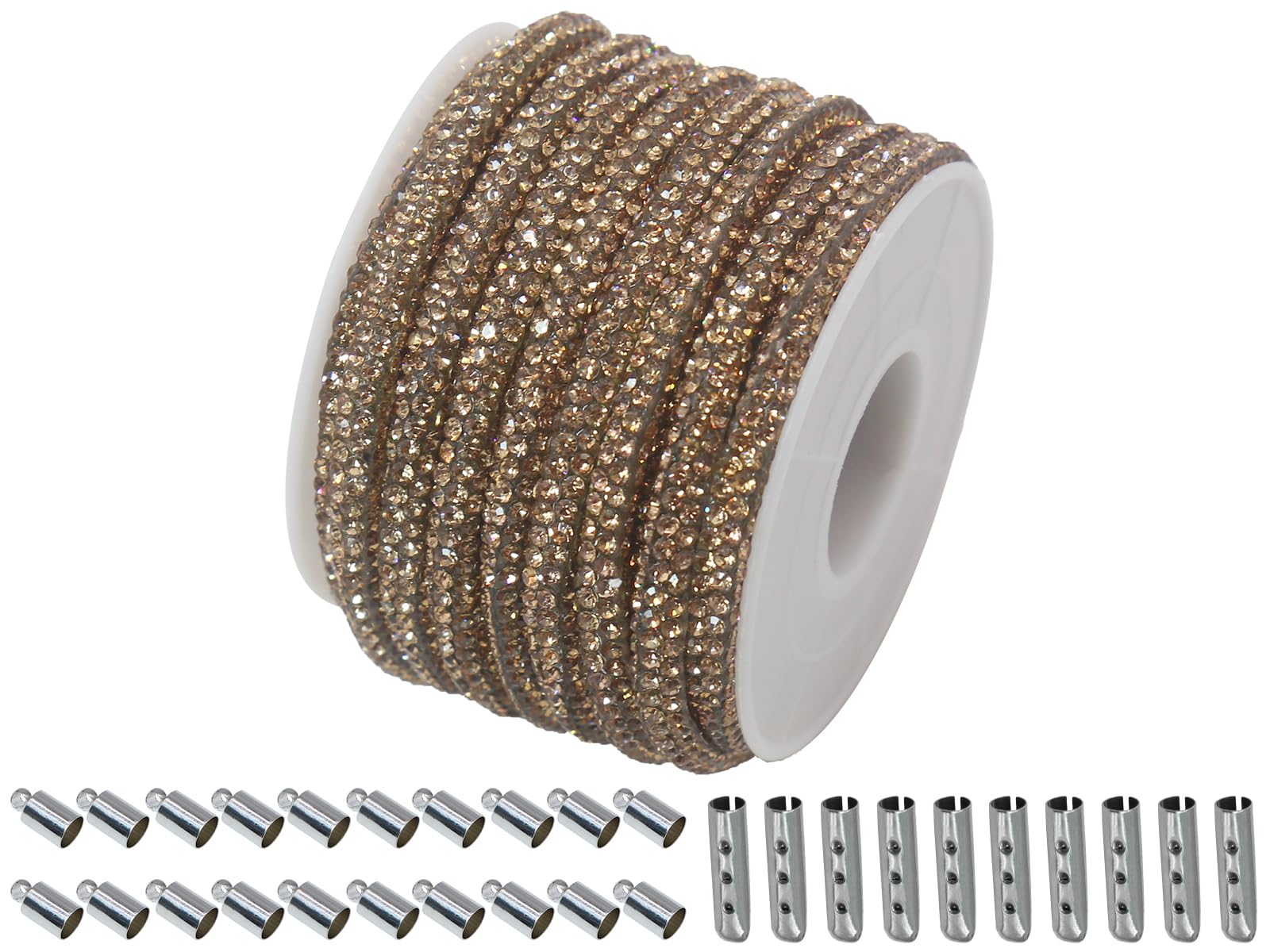 Amazon.com: PAMIR TONG Rhinestone Glitter Rope 6 Yards 0.2'' Bling Shoe ...