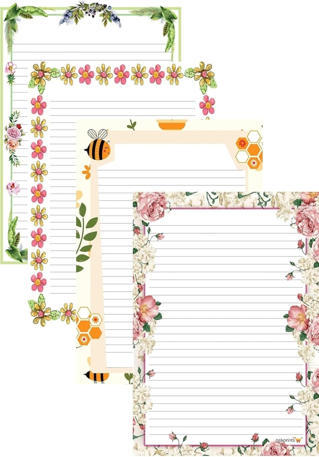 TOYSFAST Designer Sheets, 60 Sheets Art & Craft Paper, A4 Size, Multi ...
