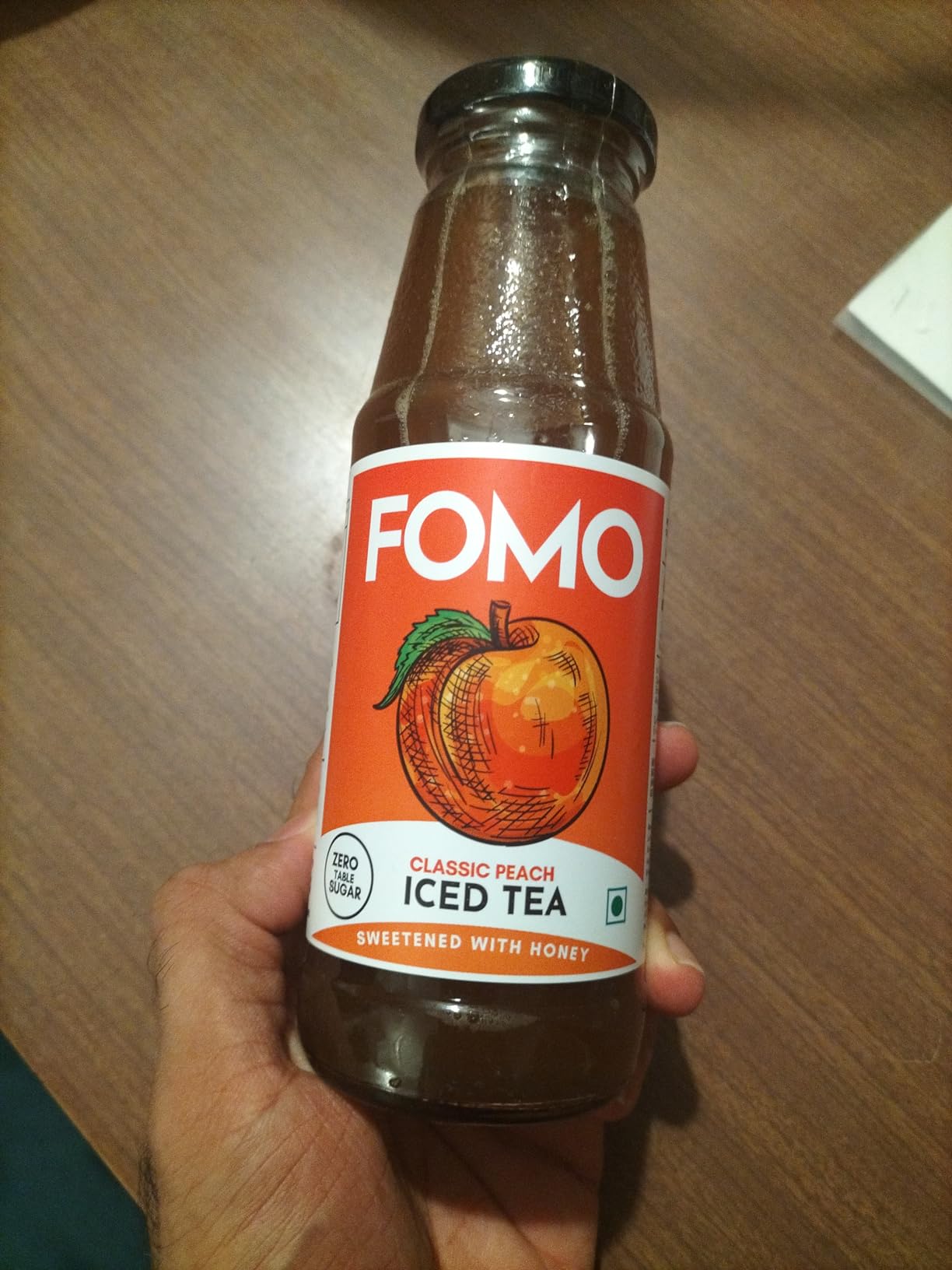 FOMO Classic Peach Iced Tea | Ready-To-Drink | Sweetened with Honey and ...