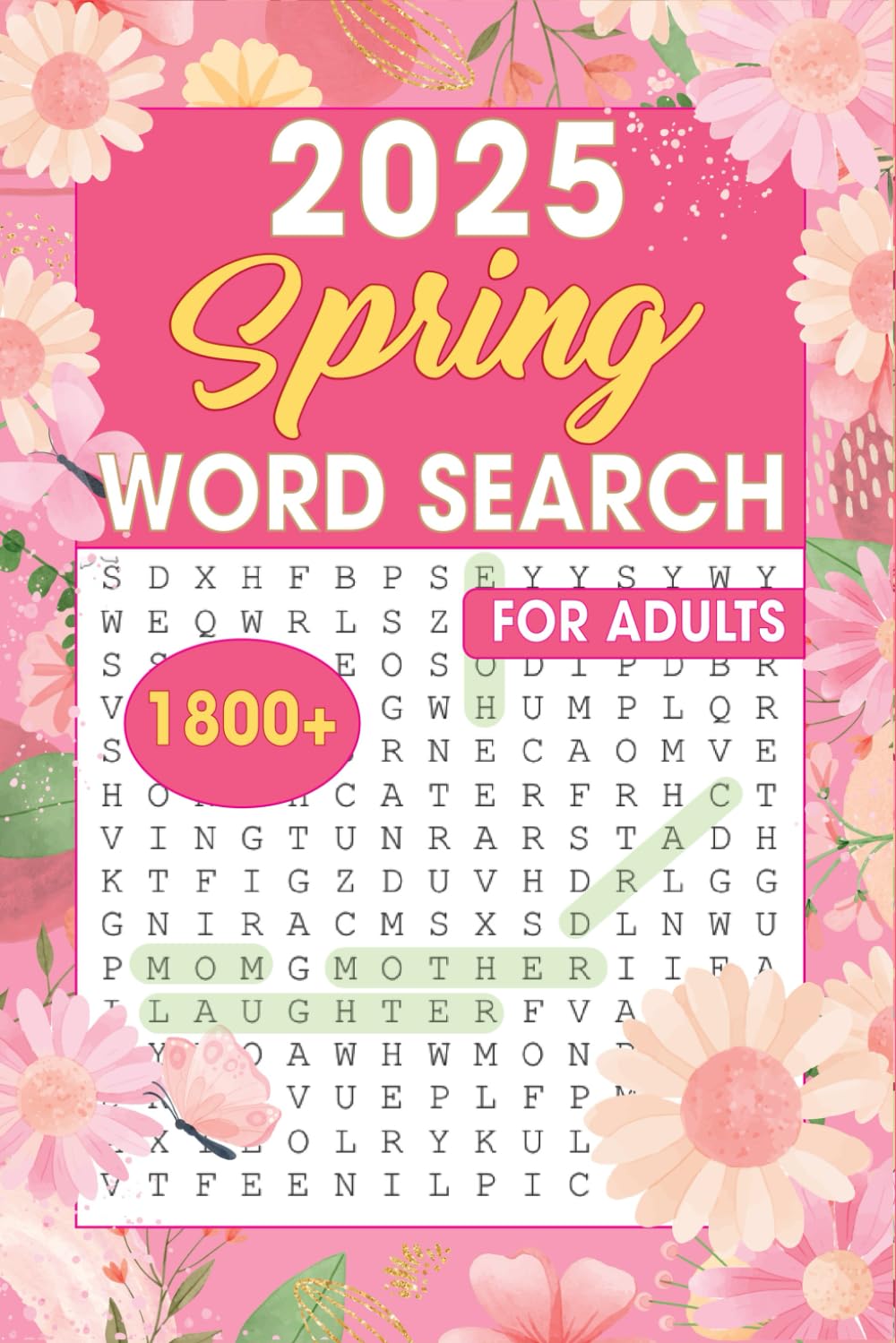 1800+ BIG Spring Word Search for Adults: Seasonal Themed Wordfind ...