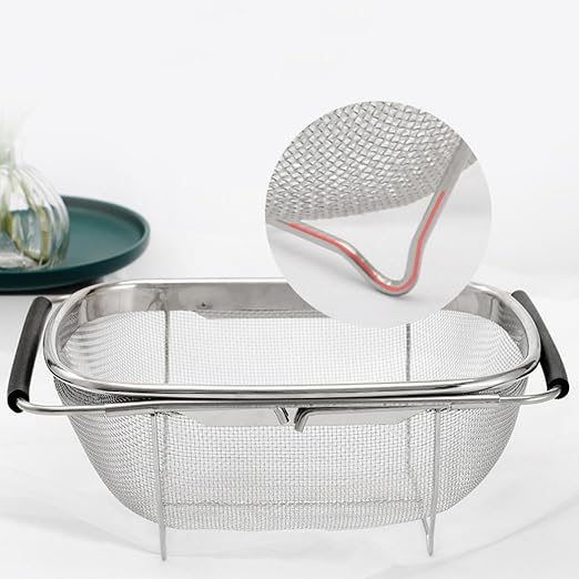 Amazon.com: Stainless Steel Colander Strainer, Collapsible Colander ...