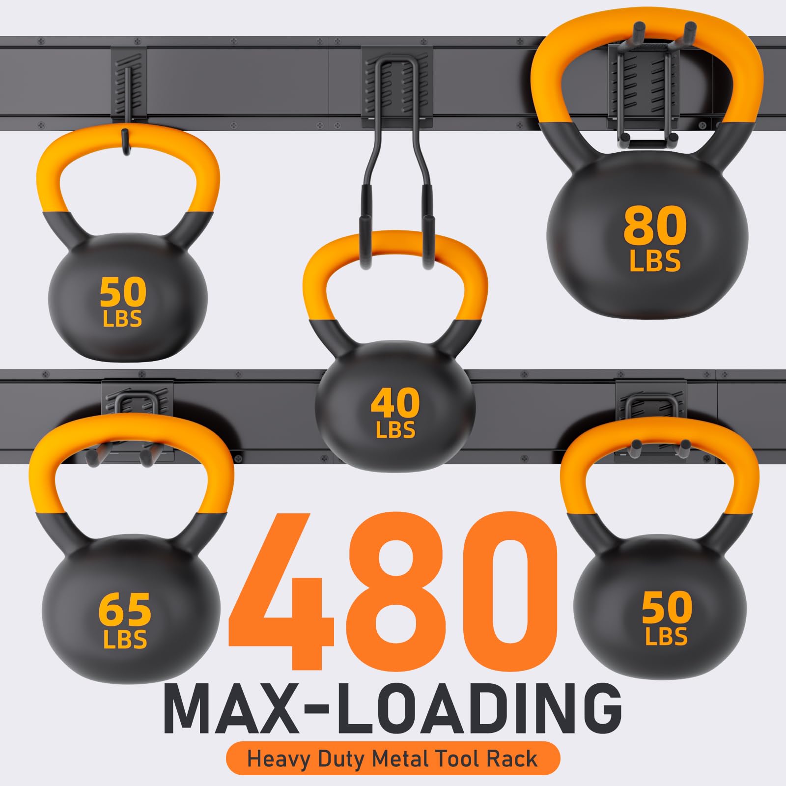 Snapklik.com : INCLY Garden Tool Organizer, 64 Inch Garage Tool ...