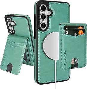 Amazon.com: SkyEagle Compatible with Magsafe 2 in 1 Detachable Galaxy A36 5G Wallet Case with ...