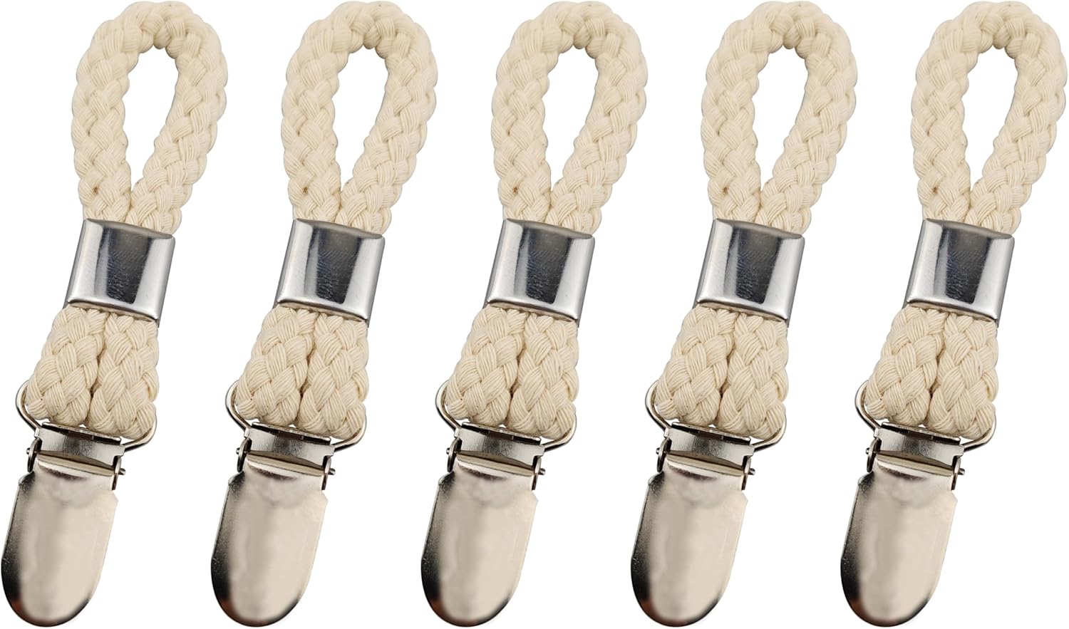 Amazon.com - 5PCS Braided Cotton Ring Towel Clip Braided Cotton Ring ...