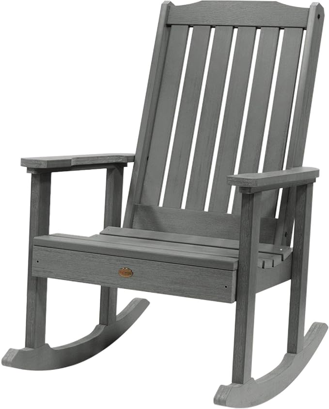Highwood Lehigh Rocking Chair Coastal Teak Patio