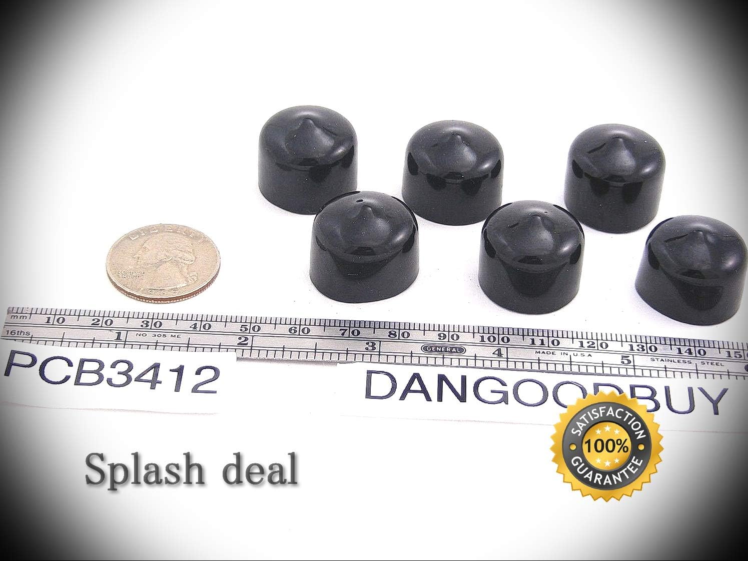 100 Push-On Pliable Vinyl Caps Plastic Tips End Caps 3/4" Inch Diam 1/2 ...
