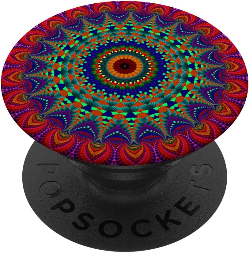 Amazon.com: Cute Red Mandala Design Phone Grip Pop Out Button Holder ...