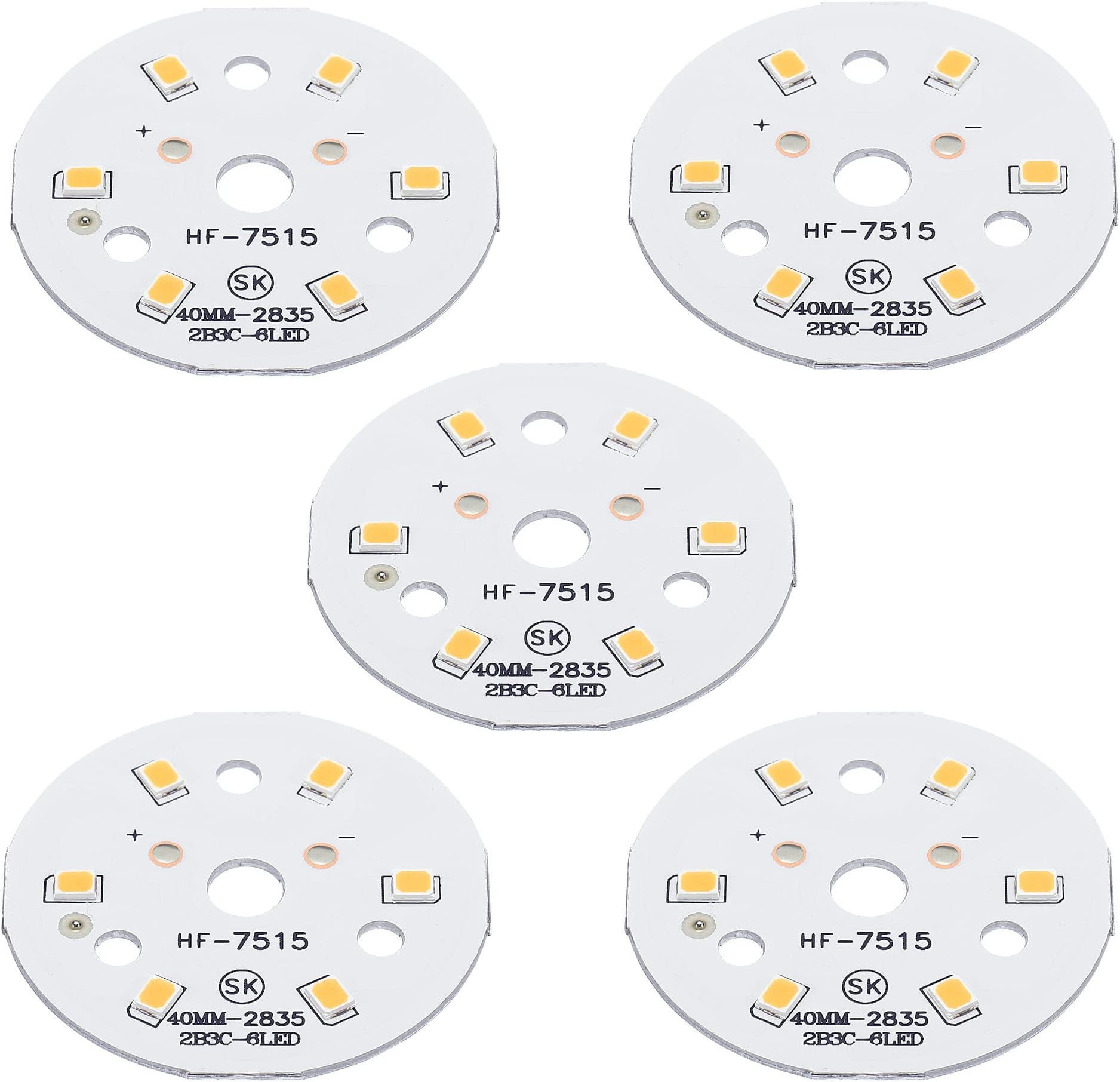 MECCANIXITY COB LED Light Chip Bead 7W 120lm 3000-3200K 48mm 21-24VDC ...