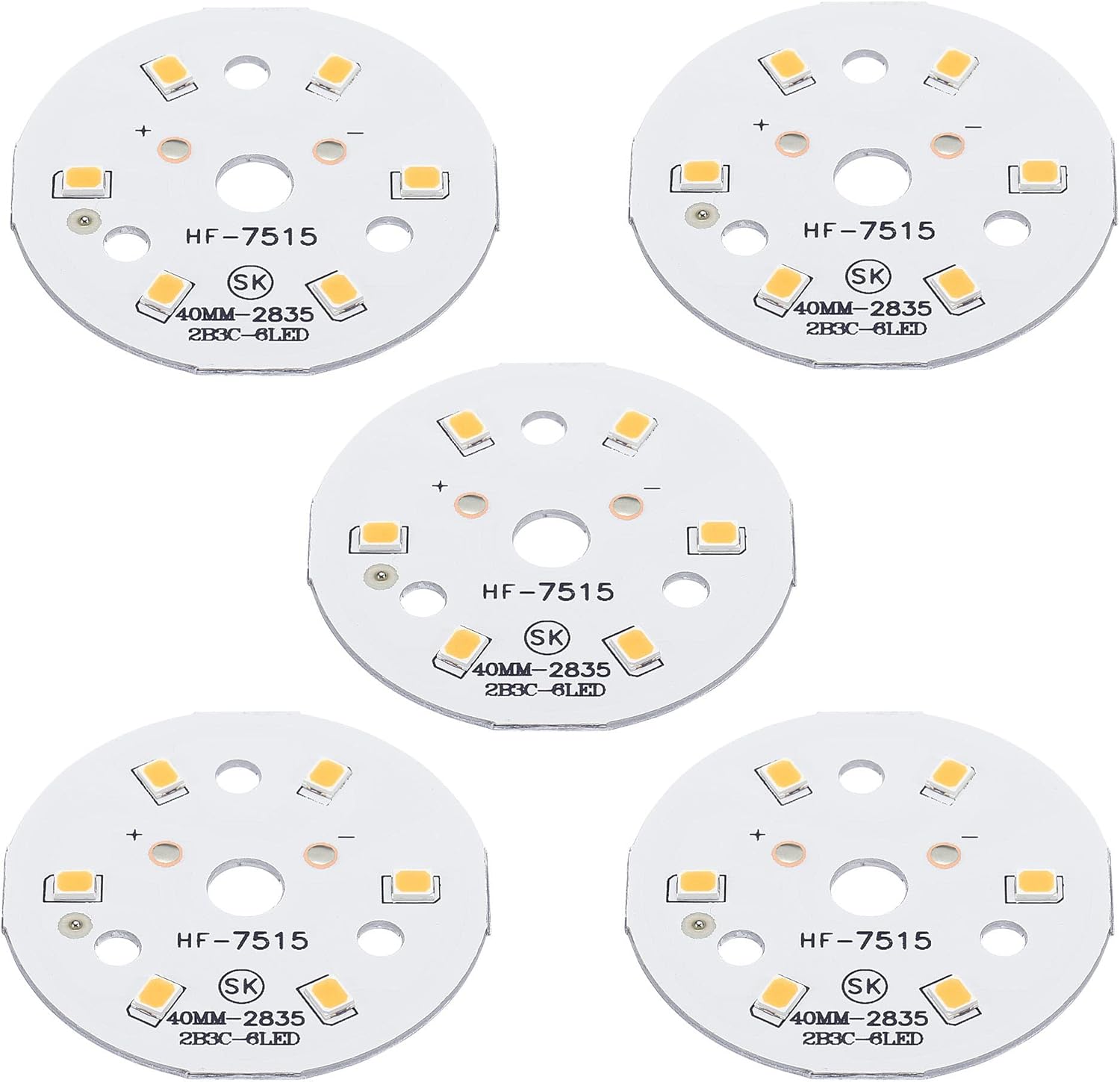 MECCANIXITY COB LED Light Chip Bead 3W 120lm 3000-3200K 40mm 9-11VDC ...