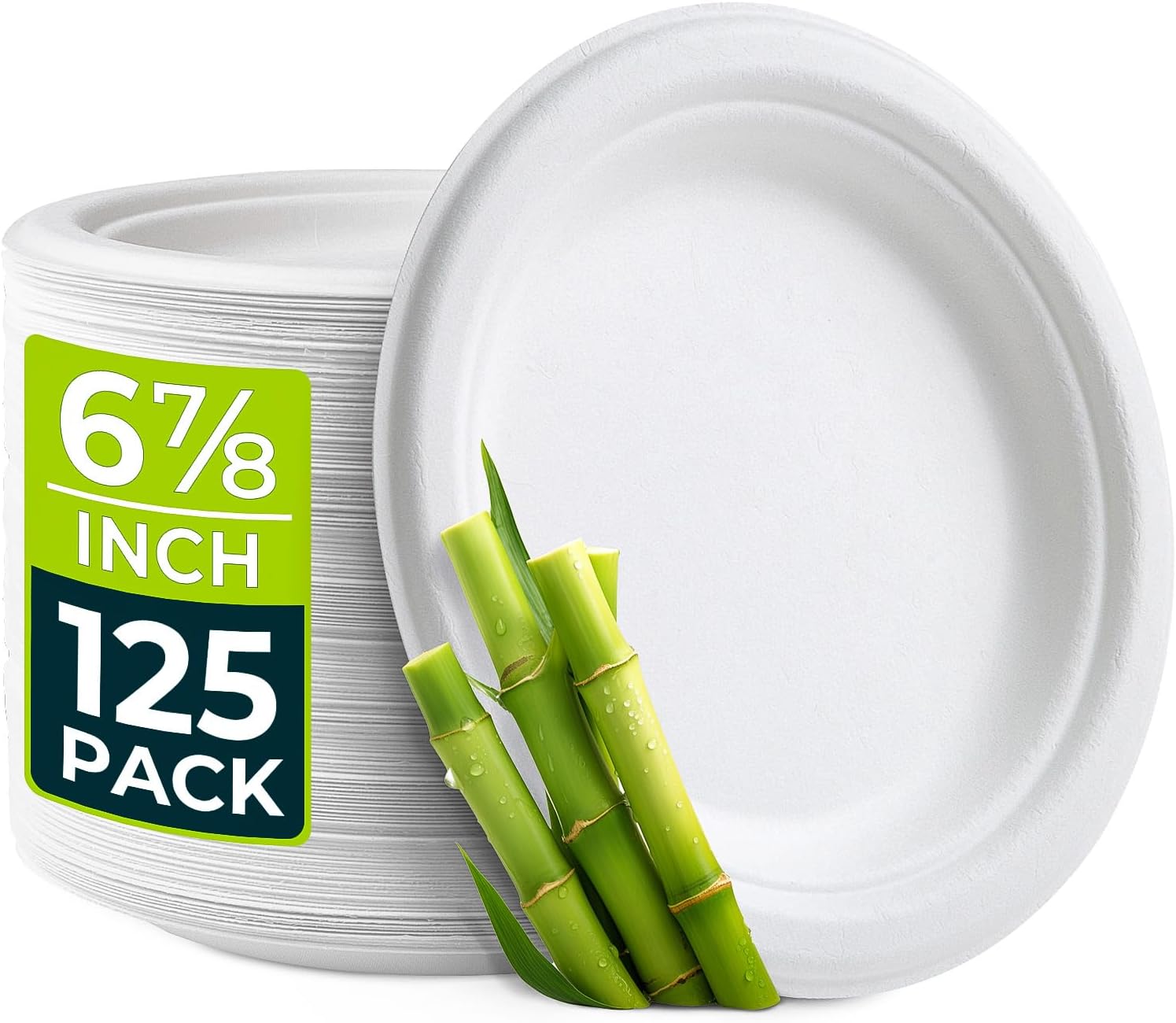 Amazon.com: Stock Your Home 6-Inch Paper Plates Uncoated, Everyday ...