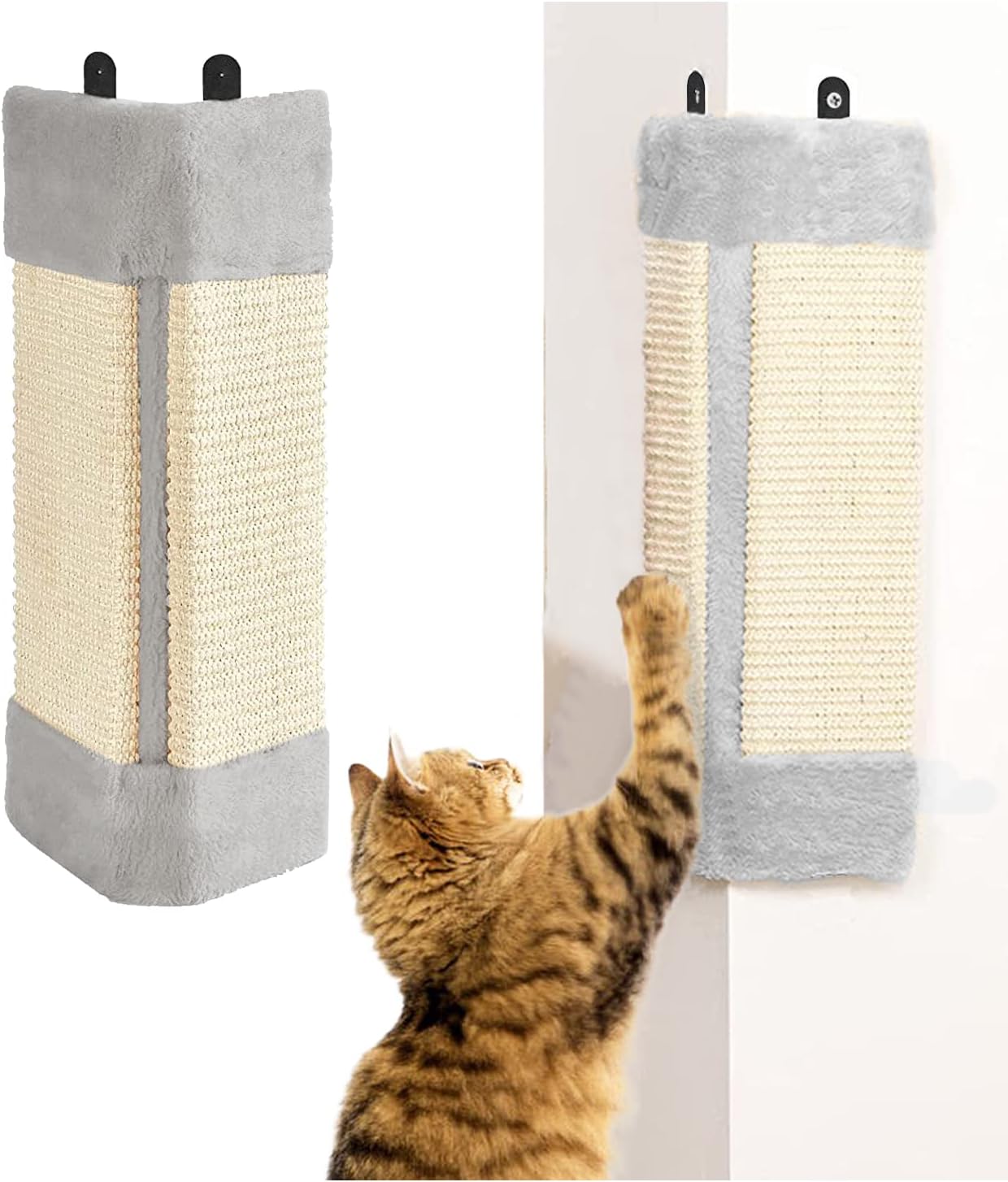 Amazon.com : BNOSDM Cat Wall Corner Scratcher for Indoor Cats Walls ...