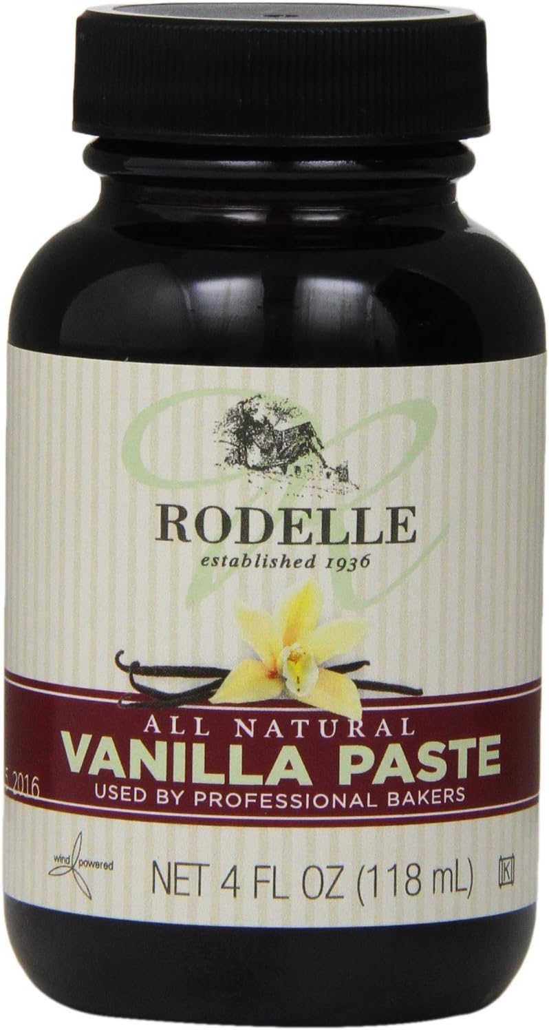 Amazon.com: Rodelle All Natural Vanilla Bean Paste, 4oz Jar, Use Like ...