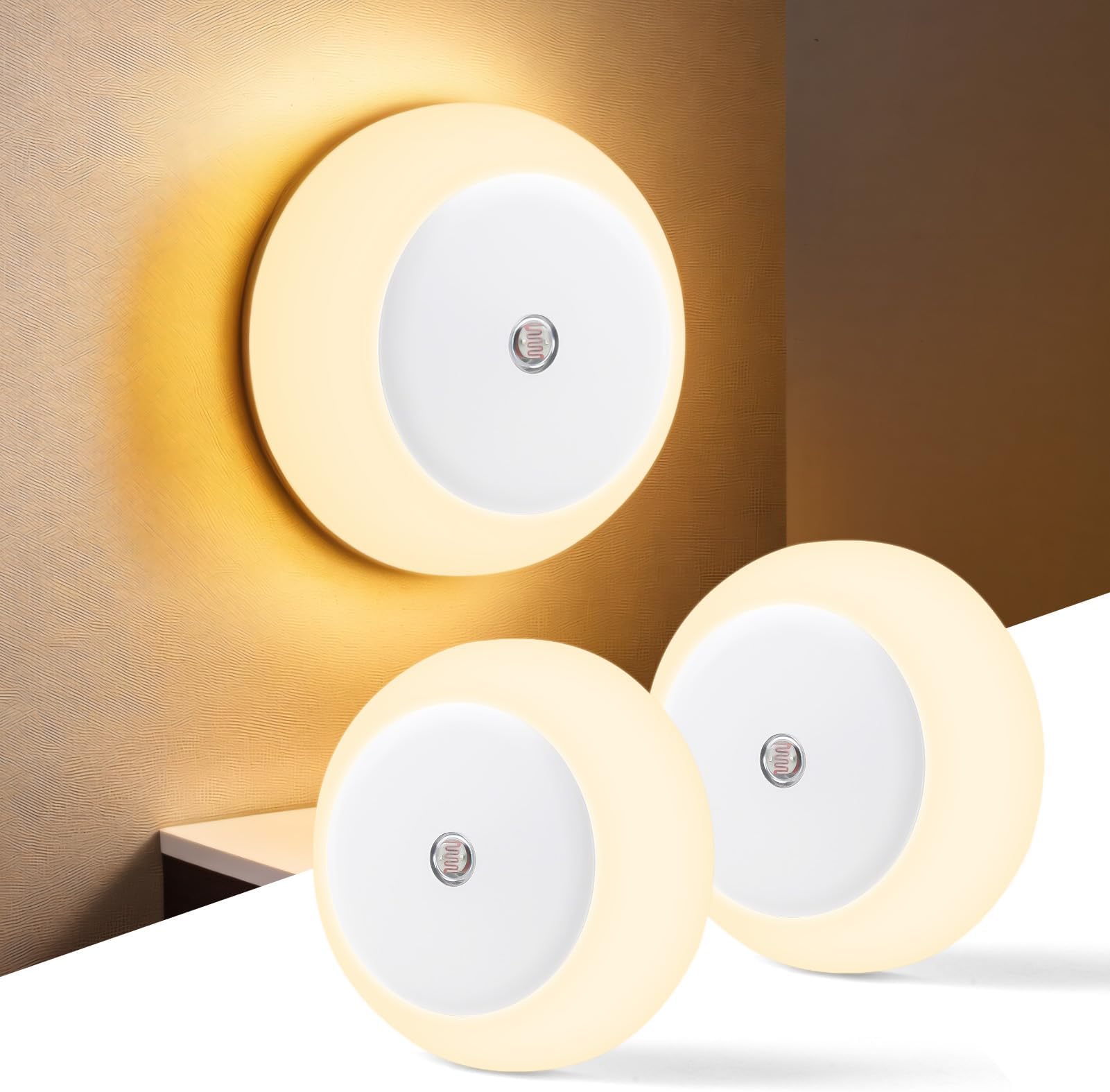 2 Pack Night Lights Plug into Wall for Baby Kids LED Nightlight with ...