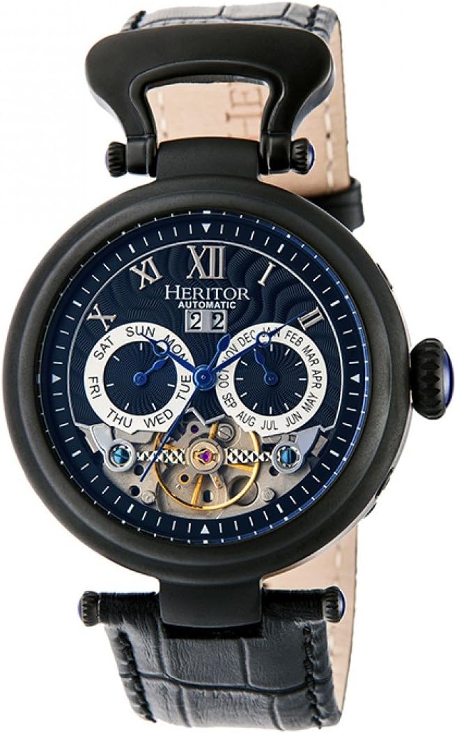 Amazon.com: HERITOR Ganzi Automatic Watch for Men – 44mm Men’s Semi ...