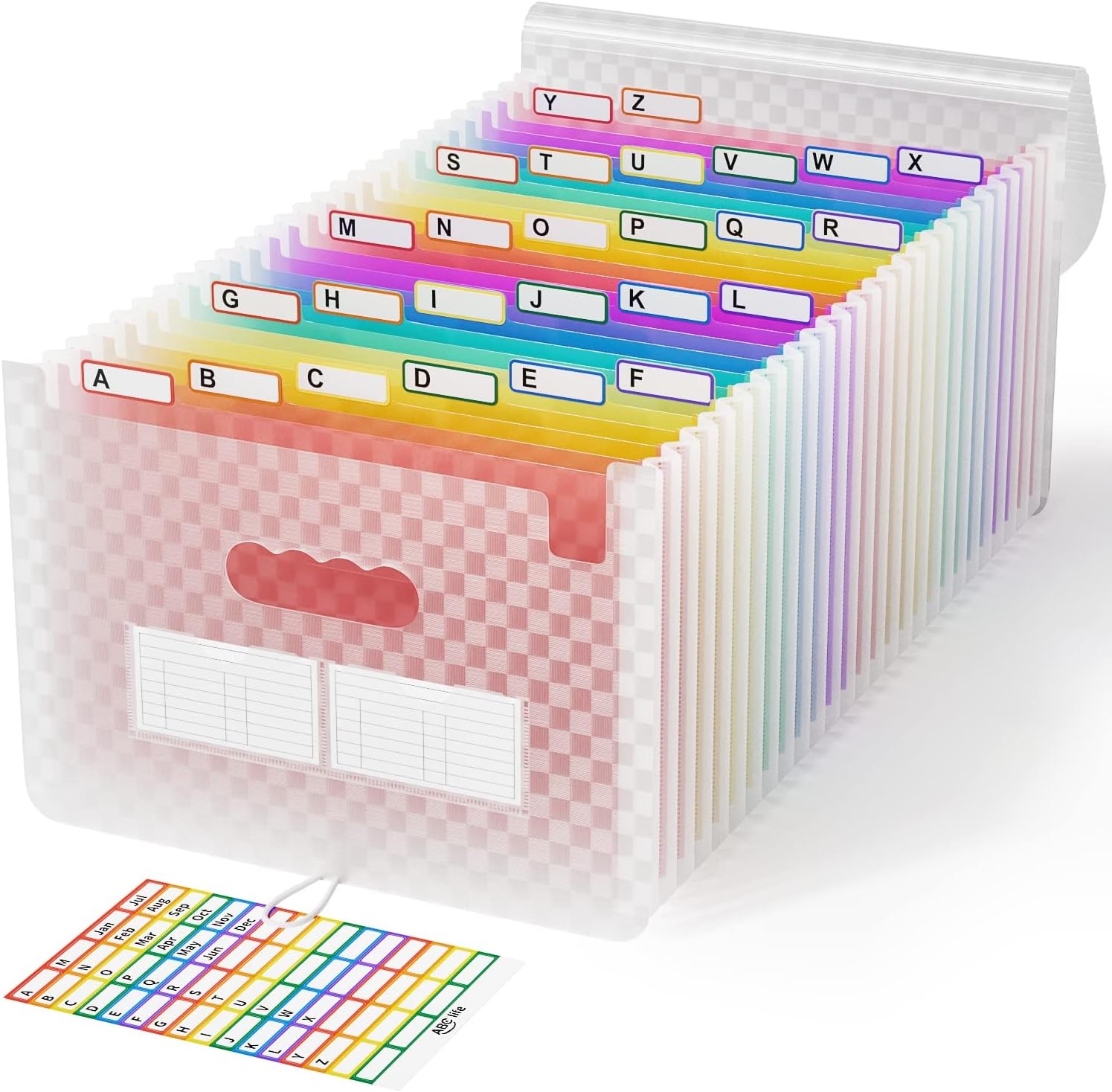 A4 Expanding File Organiser, 26 Pockets Expandable Filling Boxes ...