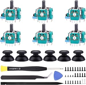 Amazon.com: Ikpek 6 Pack Joystick Replacement for PS5 Controller, 3D Analog Sensor Module Thumb ...